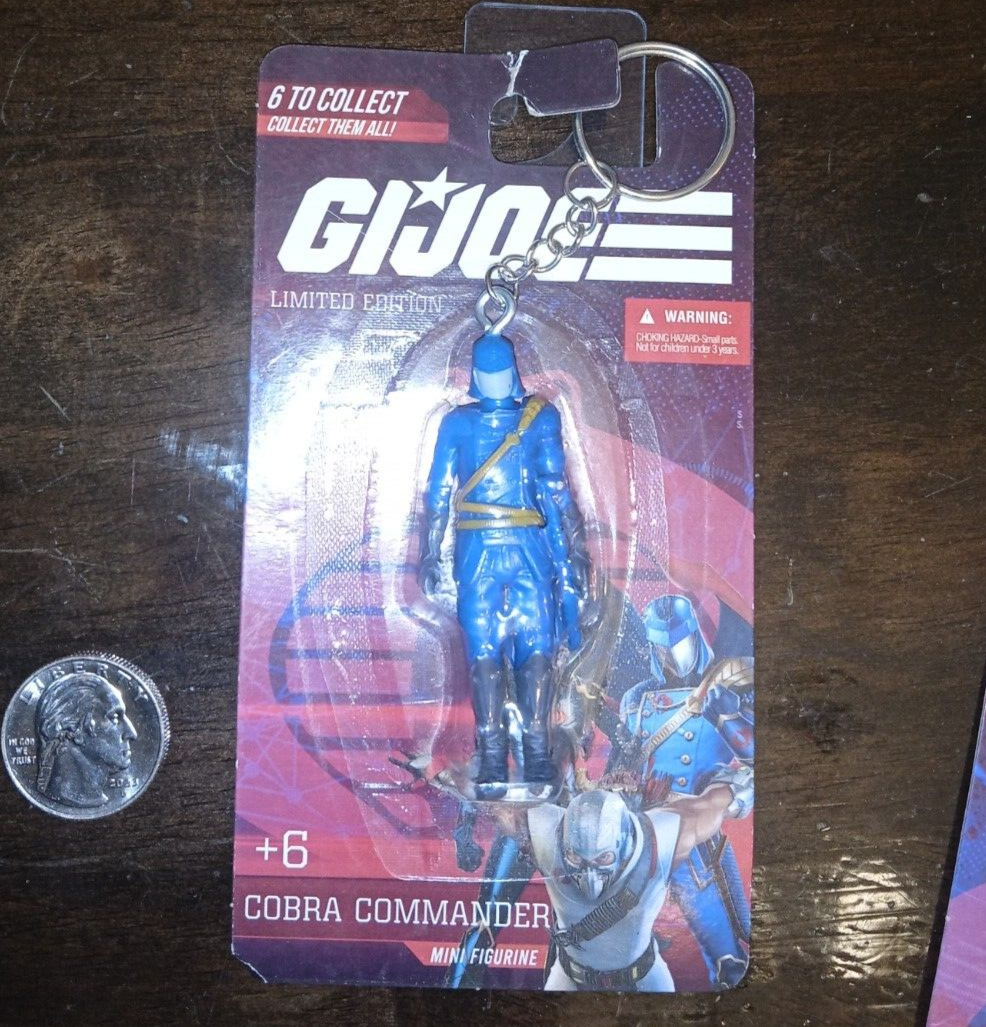 GI Joe limited edition Mini Figure - Cobra Commander Keychain Dangler ...