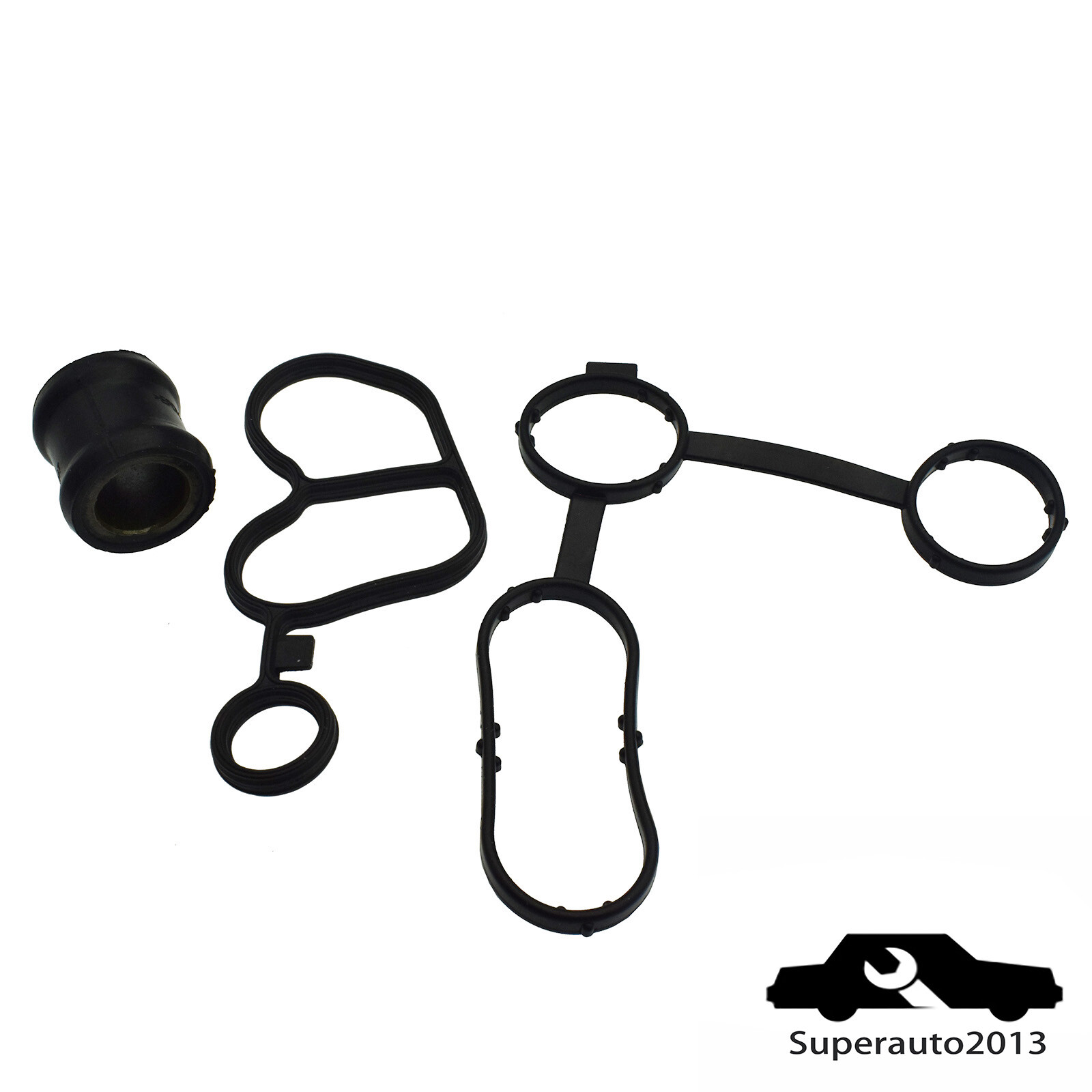 NEW SET Oil Cooler Oil Filter Seal Gasket+Bush For Vw Seat Audi 1.2 ...