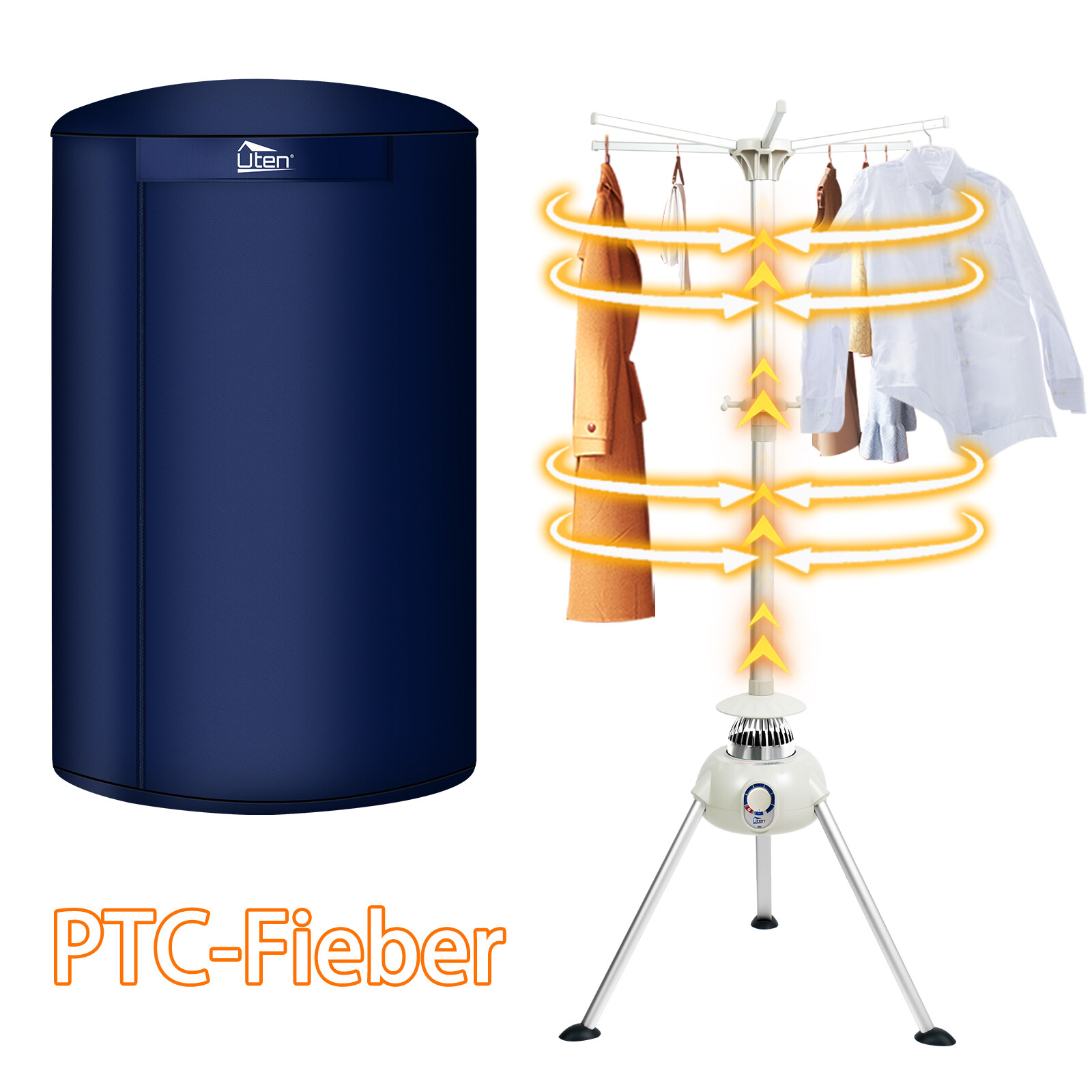 Foldable Electric Clothes Dryer Portable Wet Laundry Home Hot Air ...