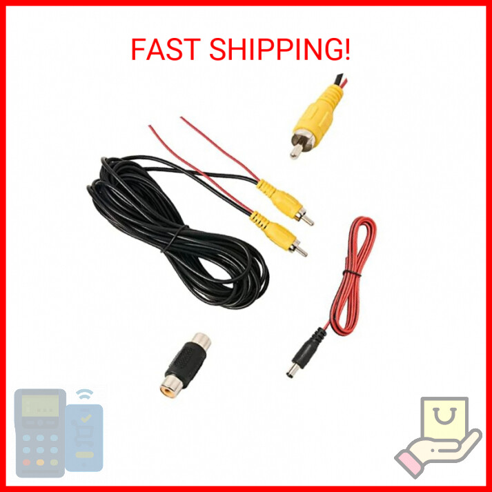 Backup Camera RCA Video Cable, Car Reverse Rear View Camera Video Cable ...