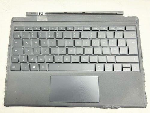 Microsoft Surface Pro 4 5 6 7 Type Cover 1725 UK Keyboard (Cracked ...