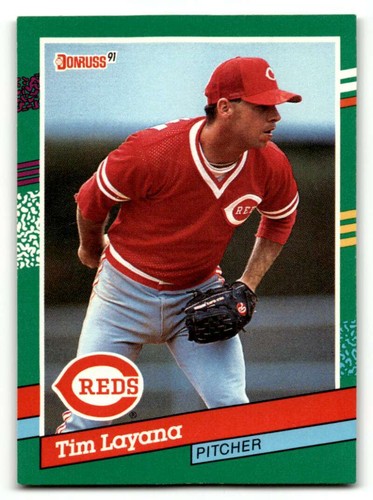 1991 Donruss #516 Tim Layana Cincinnati Reds Baseball Cards EX/NM ID ...