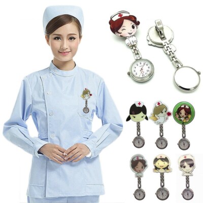 Nurses' Watch Quartz Watch Brooch Tunic Fob Pocket Watch Pendant ...