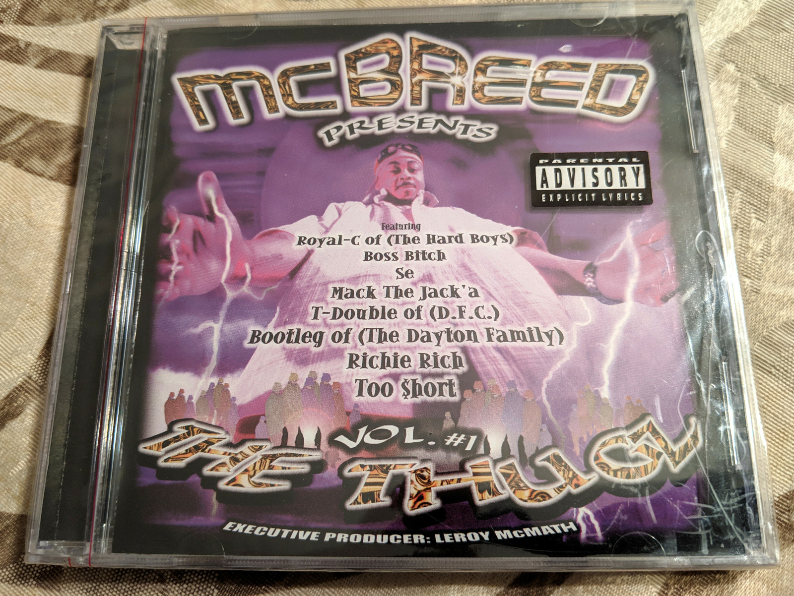 Flint/Michigan Rap CD - MC Breed - The Thugz Vol. 1 - POWER RECORDS M ...