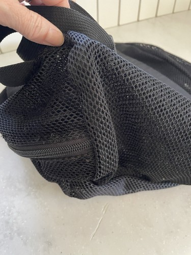 JanSport- Black Mesh Pack Backpack Full Size Scuba Diver Bag | eBay