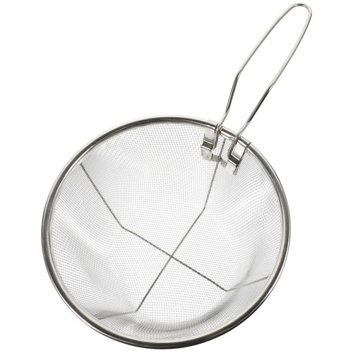 Round Fry Basket Oil Draining Tool Steel Deep Frying Chip Metal Chicken ...
