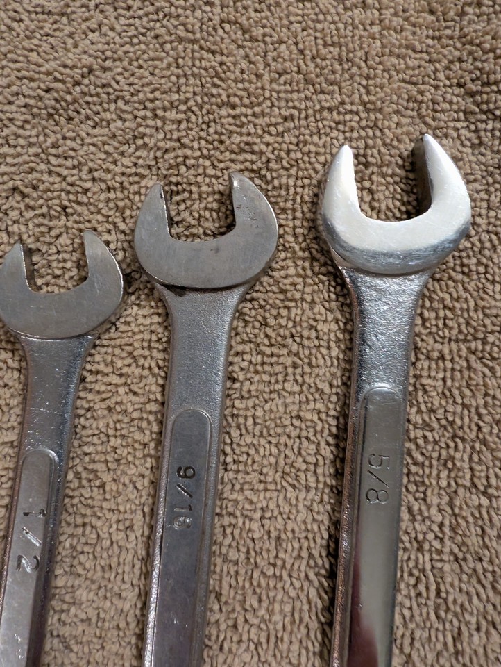 Vintage Flex Socket Wrench 5 Piece Set 12pt Flexible Head Open End SAE ...