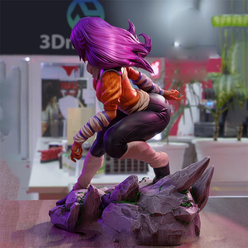 Yoruichi 1/8 1/6 1/4 3D print figure Model Kit Unpainted Unassembled ...