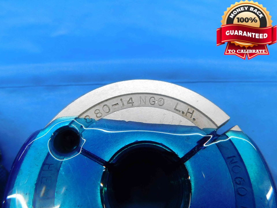 .880 14 NGO LEFT HAND THREAD RING GAGES .88 GO NO GO = .8336 & .8300 ...