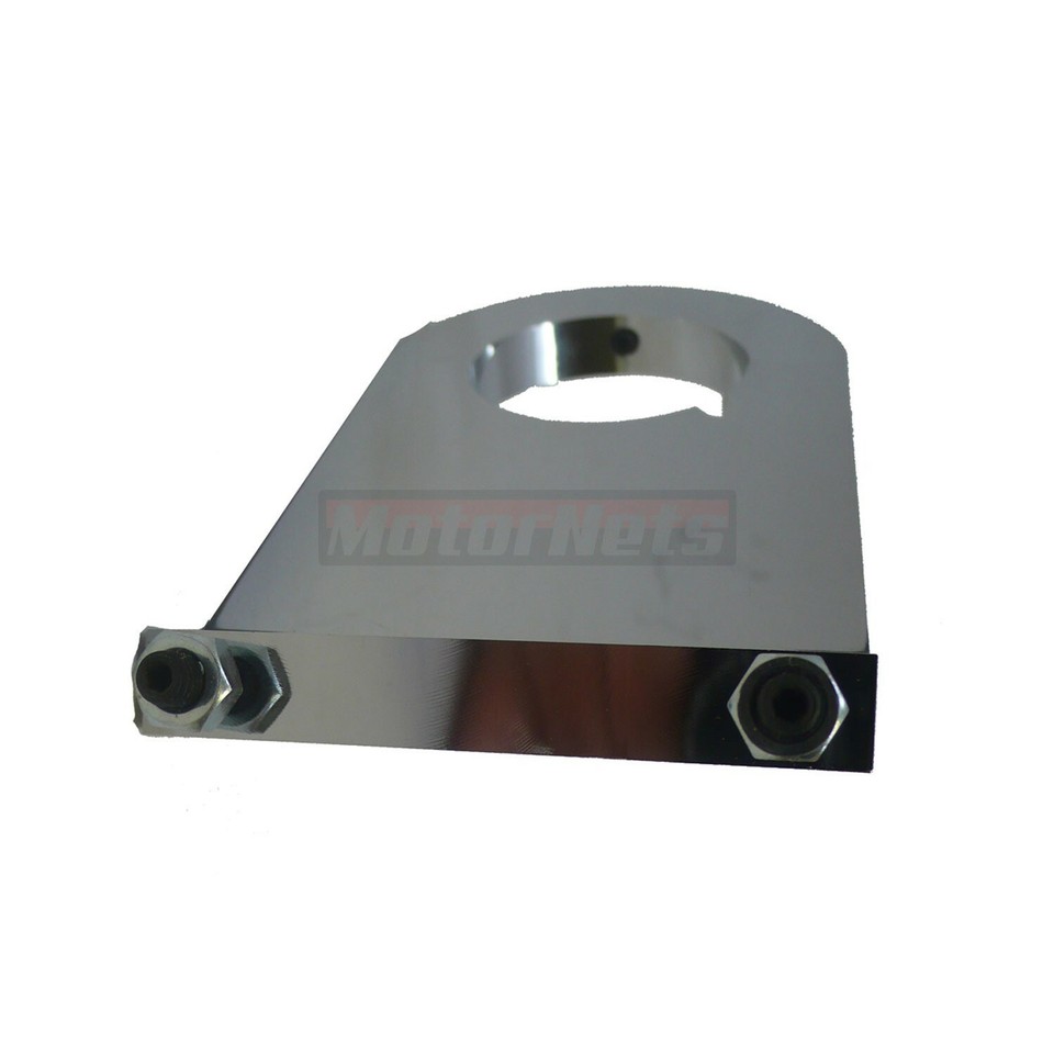 Chrome Billet Aluminum 3.5" 3-1/2" Steering Column Drop Bracket 2" W ...