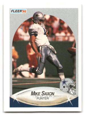 Mike Saxon 1990 Fleer #394 Dallas Cowboys FOOTBALL | eBay