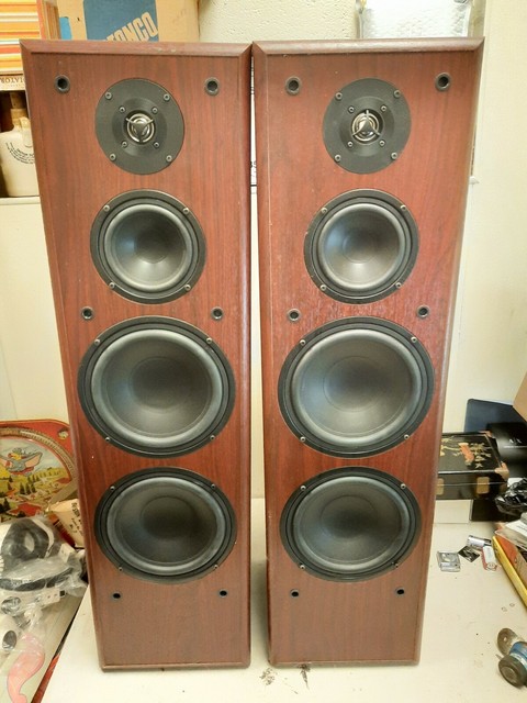 DENMARK tower SPEAKERS E830LR A Pair Tower Speakers | eBay
