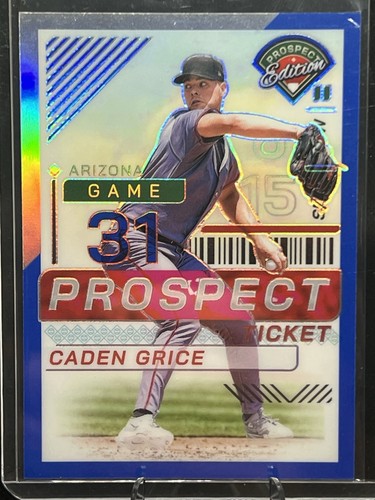 2024 Panini Prospect CADEN GRICE Rookie Blue Chrome /199 Arizona ...