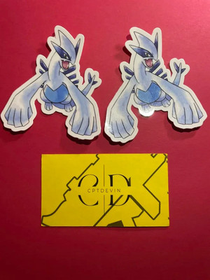 2x Lugia Waterproof Sticker 2.8'' x 3'' | Pokemon | eBay