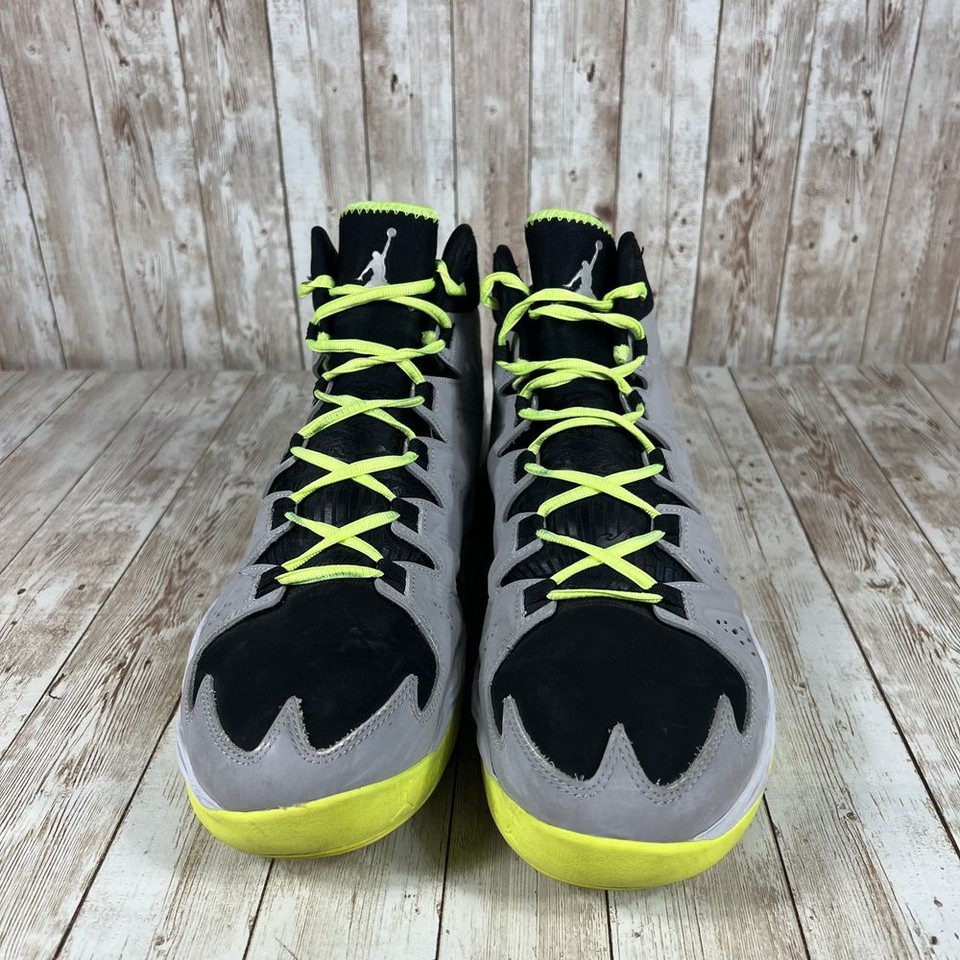 Jordan Melo Mens 12 Men's Basketball Gray Black Neon Yellow HighTop ...