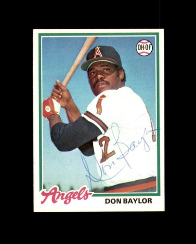 Don Baylor Hand Signed 1978 Topps California Angels Autograph | eBay