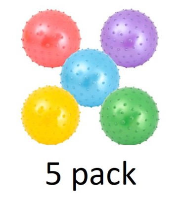 5 PACK Soft Spikey 7 INCH Bumpy Balls Autism ASD Fidget Sensory Gift ...