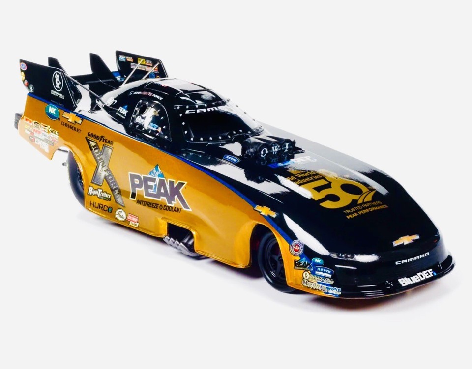 NHRA JOHN FORCE 1:24 Diecast PEAK 50th Anniversary Funny Car NITRO Drag ...