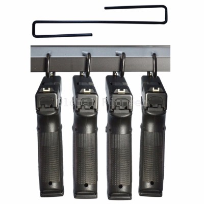 4 Pack Ultimate Gun Safe Pistol Hanger Storage Hook Rack Holder ...