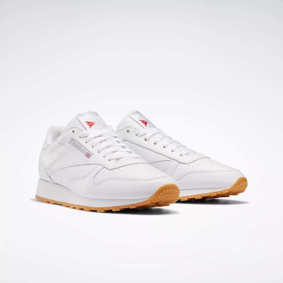 Reebok Classic Leather 100008491 Sneaker Men's White Gum Low Top ...