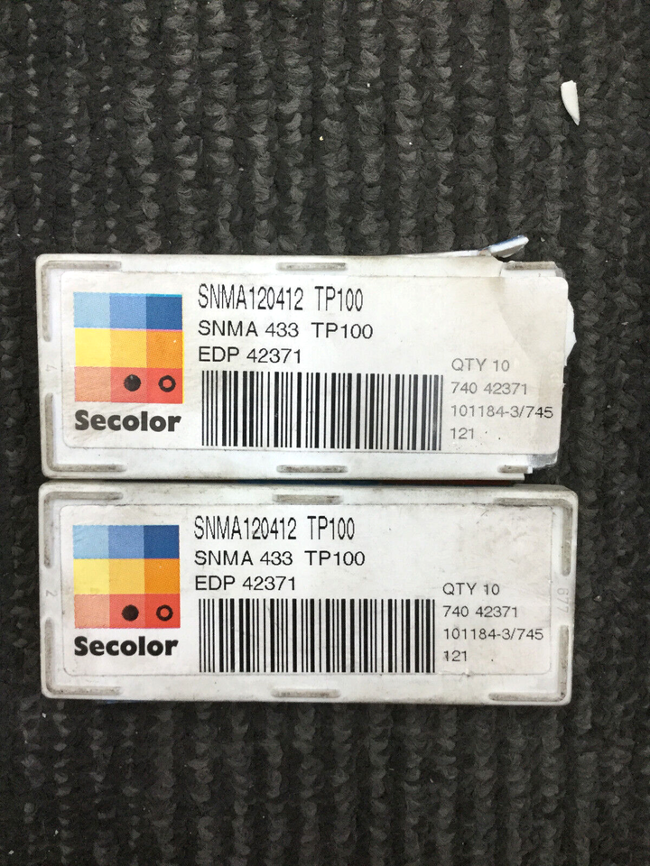 SECO Carbide Inserts, SNMA120412, SNMA 433, EDP 42371, Grade TP100 ...