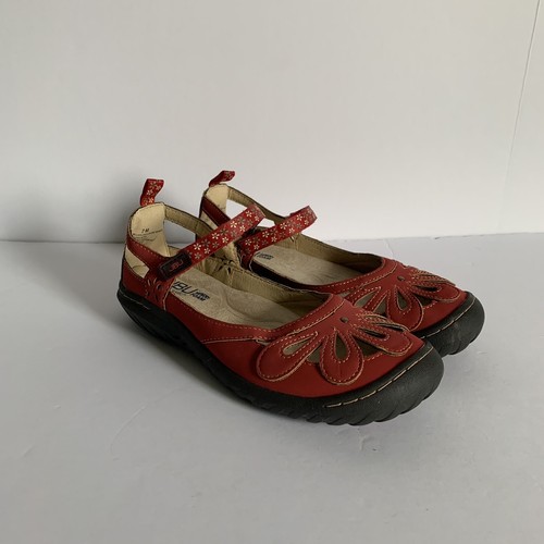 Jambu JBU Wildflower Encore Women's Red Mary Jane Shoes Size 7 Outdoor ...