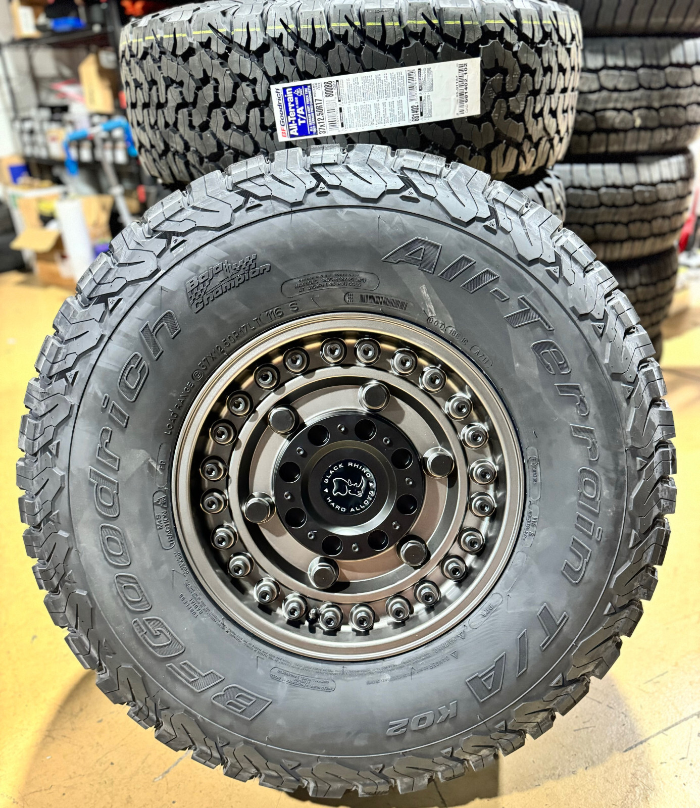 17" Black Rhino Armory Wheels 37" BFG KO2 AT Tires 6x5.5 Chevy Suburban ...