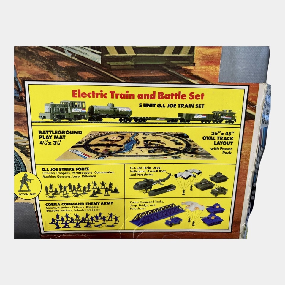 Vintage 1983 Tyco GI JOE Electric Train And Battle Set | eBay