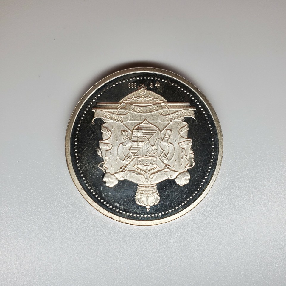 1918 Wilhelm German States coin medal Prussia 1871 Versailles ...
