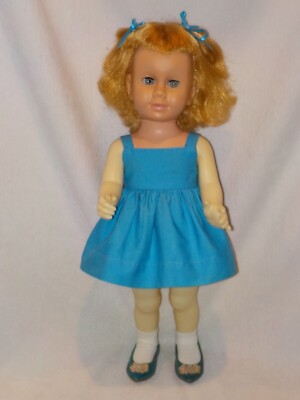 Vintage Mattel Chatty Cathy Doll W/Blonde Hair In Original Dress Socks ...