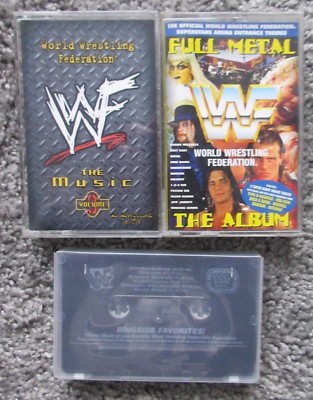 VTG RARE 90'S WWF MUSIC CASSETTE LOT FULL METAL RINGSIDE WWF VINTAGE | eBay