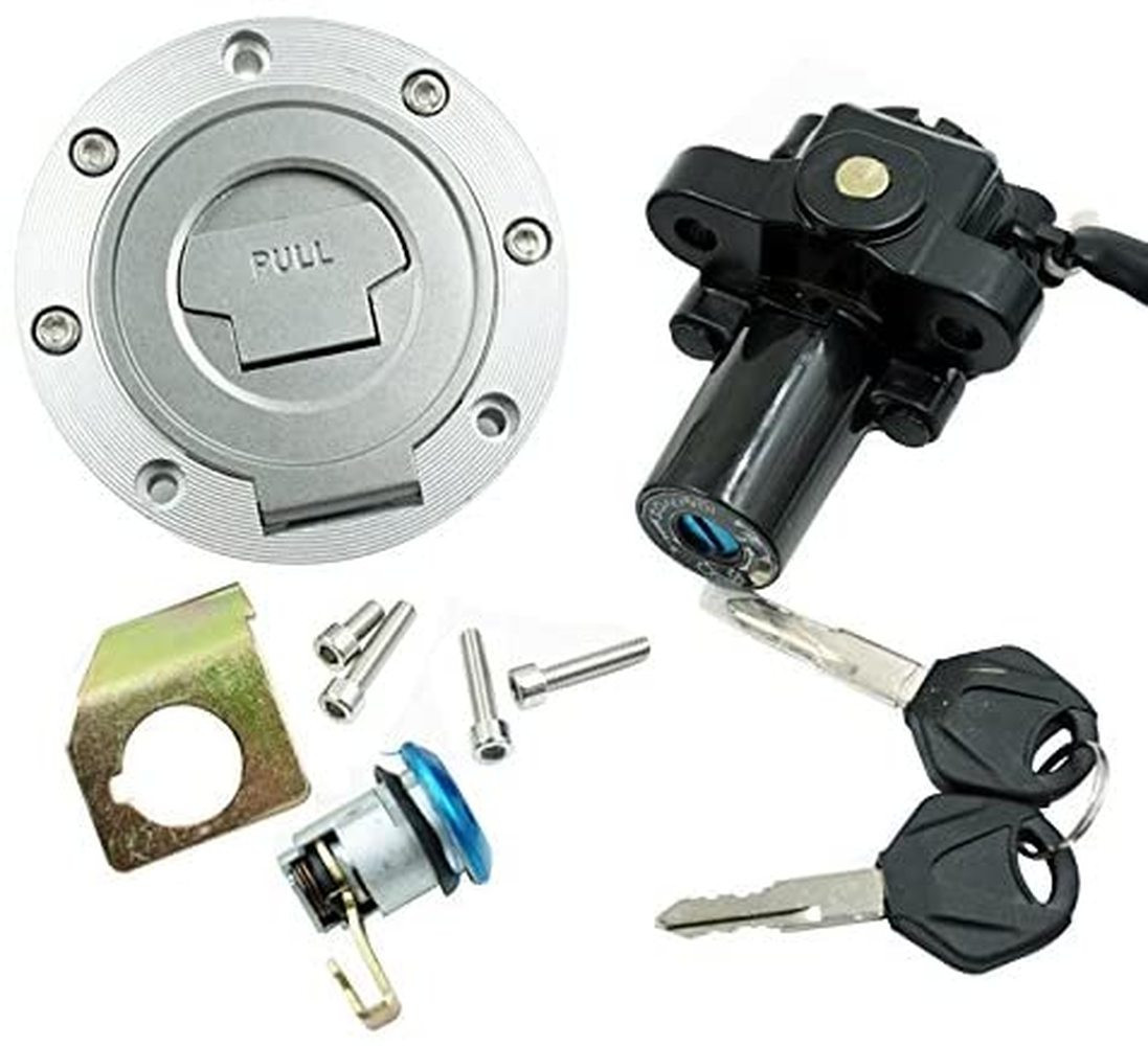 Ignition Switch Lock Set Gas Cap & Key For Yamaha YZF R1 2004-2015 R6 ...