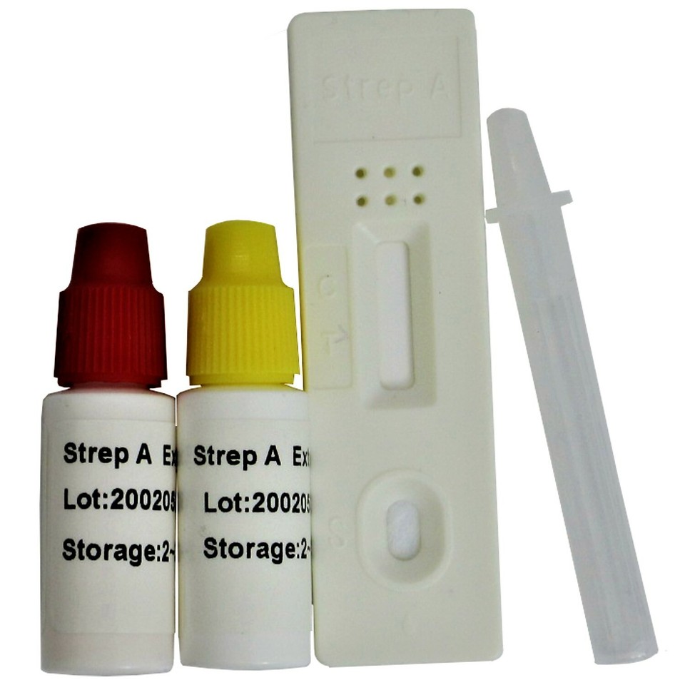 GP Professional Group A Strep (GAS) Streptococcus Throat Swab Test Kits ...