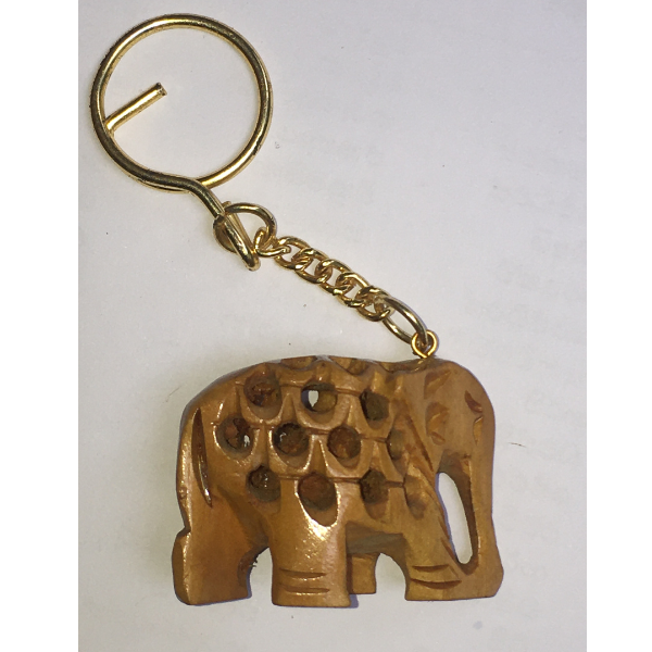 Sri Lankan Wooden New KeyTag - Handmade Elephant Key Tag Ring Chain ...