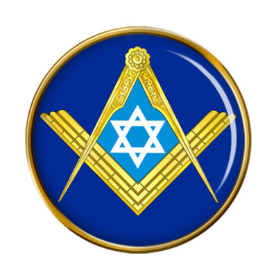 Masonic Star of David Pin Badge | eBay
