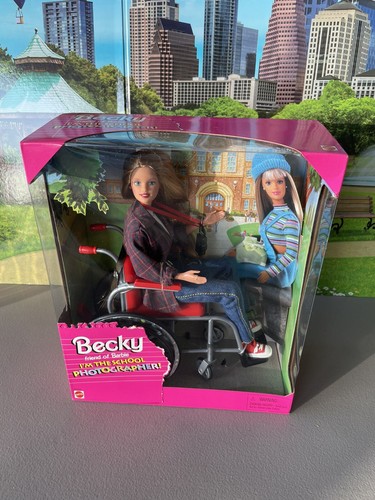 Mattel BECKY Friend of Barbie I'M THE SCHOOL PHOTOGRAPHER NIB 1998 ...