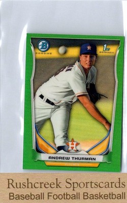 2014 Bowman Chrome Mini #111 Andrew Thurman /15 Green Refractors | eBay