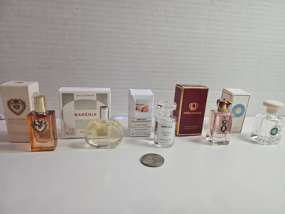 Huge 5 Lot Women's Designer High Perfume Fragrance Mini Bottles ...