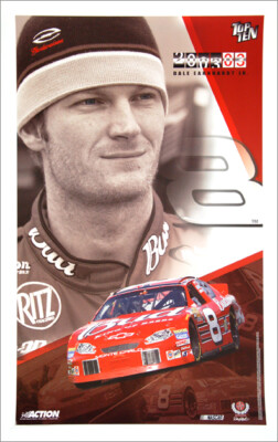 Dale Earnhardt Jr. 2003 #8 Budweiser Monte Carlo NASCAR Racing 18x24 ...
