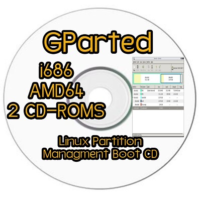 Gparted Boot CD Partition Managment Boot CD WORKS ON ALL PC`S | eBay