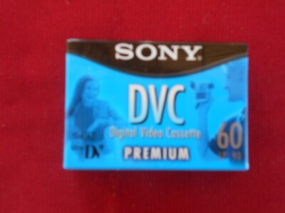 NEW Sony DVC Digital Video Mini DV Premium Cassette Tape - 60 Minutes ...