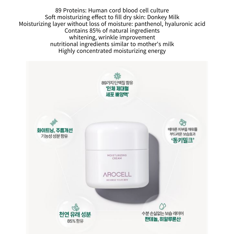 Arocell Moisturizing Cream 54g / 1.9 oz Whitening Soothing Reverse Your ...