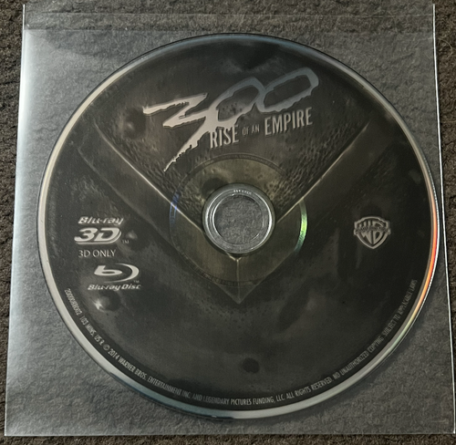 NEW 300 RISE OF AN EMPIRE 3D (2014) - Blu-ray disc only in clear ...