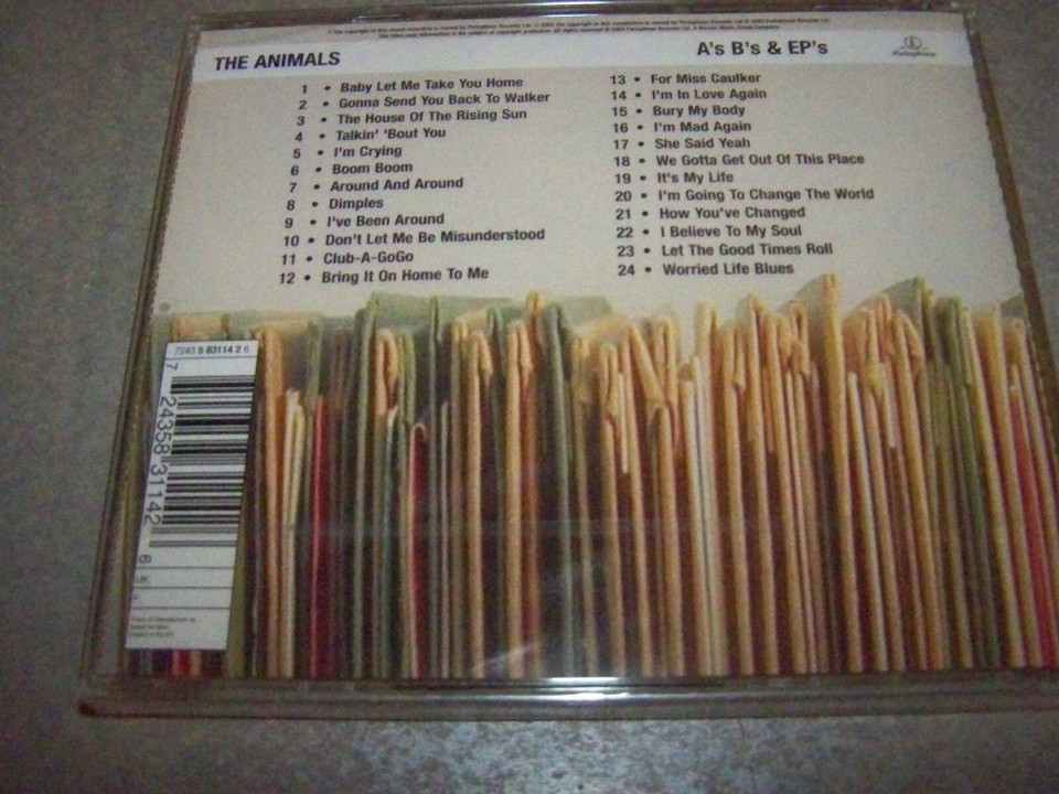THE ANIMALS "A'S B'S AND EP'S U.K. IMPORT CD 24 TRACKS BRAND NEW | eBay