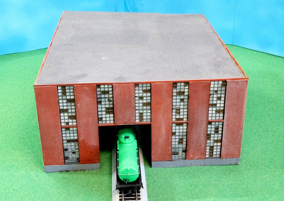 Custom HO Scale Built-Up Partial 3-Sided Trackside Railroad Assembly ...