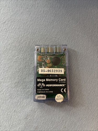 Sony Playstation PS1 Performance Mega Memory Card P-1110AE Clear ...