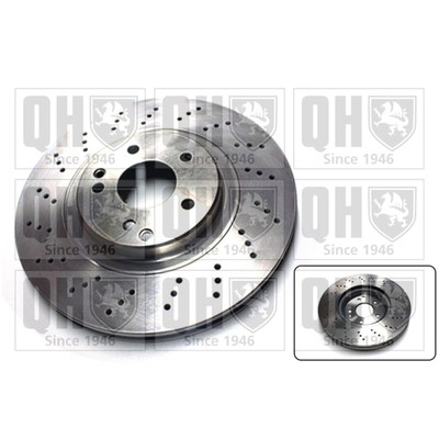 2x Brake Discs Vented Drilled For Mercedes CLK C209 280 Front 330mm ...