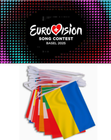1 to 10 Packs 15 Metre 37 Eurovision Fabric Flags Bunting Speedy ...