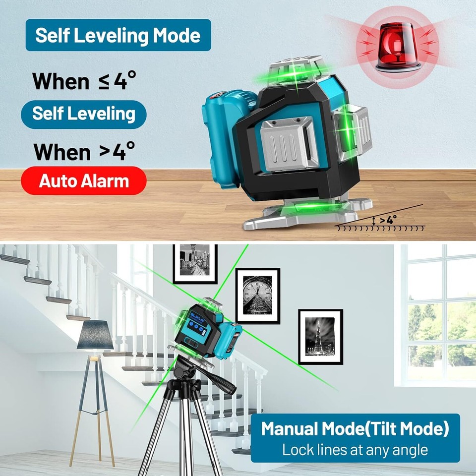 Elikliv Laser Level Self Leveling Construction Laser Level Tiling Floor ...