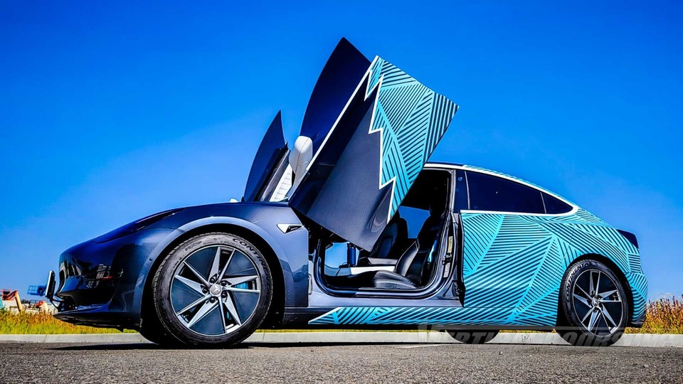 Tesla Model 3 2017-2023 Vertical Lambo Doors Kit VDCTES317 | eBay